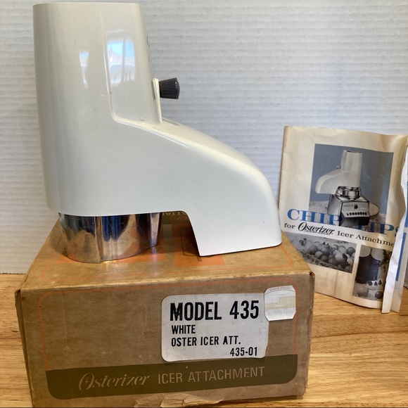 Oster | Dining | Osterizer Blender White Icer Attachment Model 435 ...